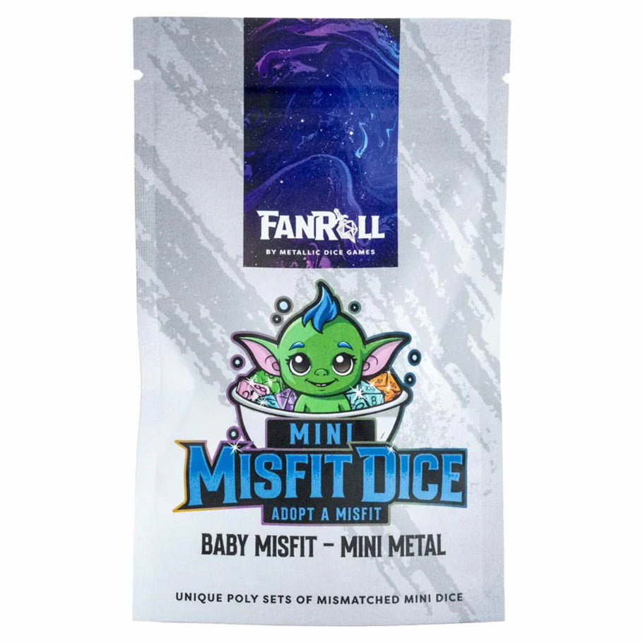 7-Set: Mystery Misfit: Mini Metal Polyhedral Dice Set – Colosseum Games